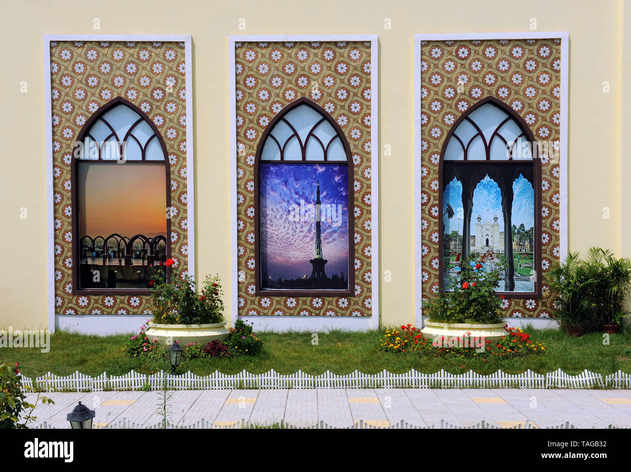 window of the Pakistan building Stock Photo - Alamy