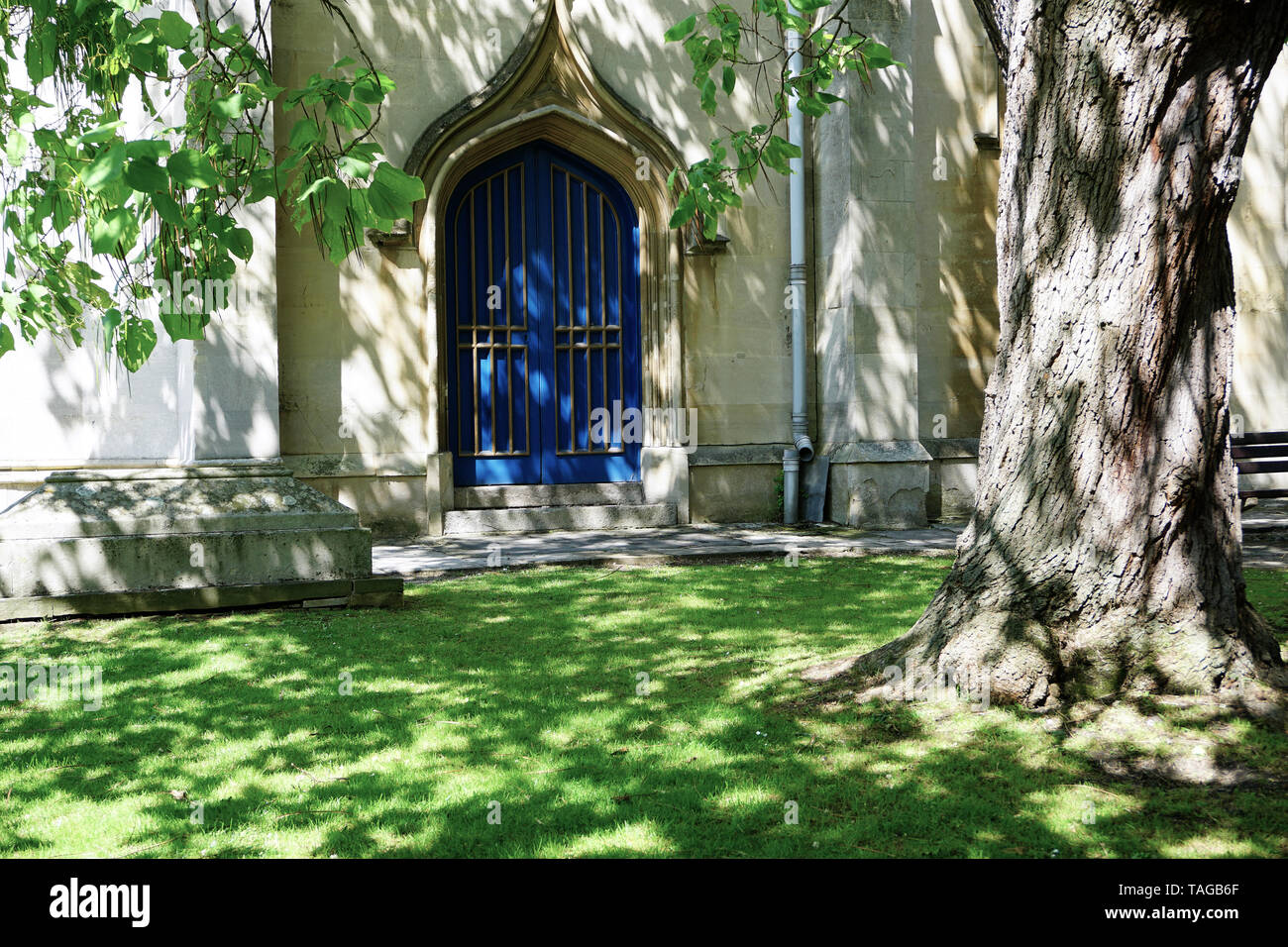 Surreal lighting in Churchyard in Windsor England Stock Photo - Alamy
