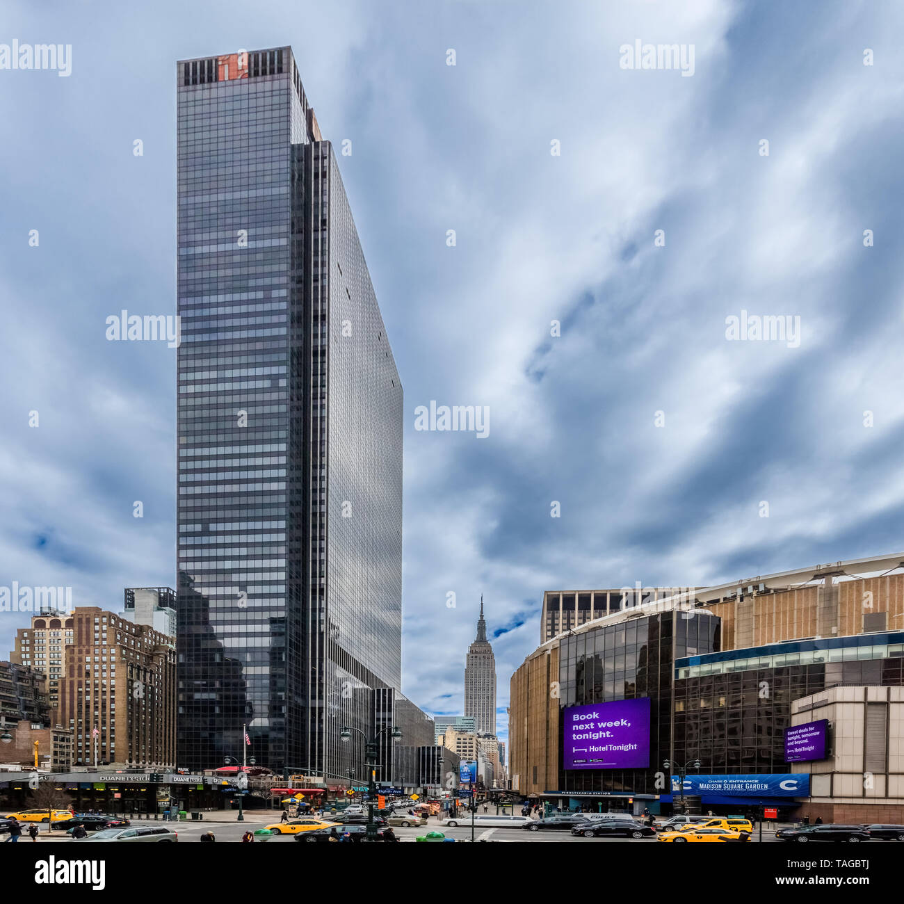 NEW YORK CITY- MARCH 25, 2018 : Madison square garden at joe louis ...