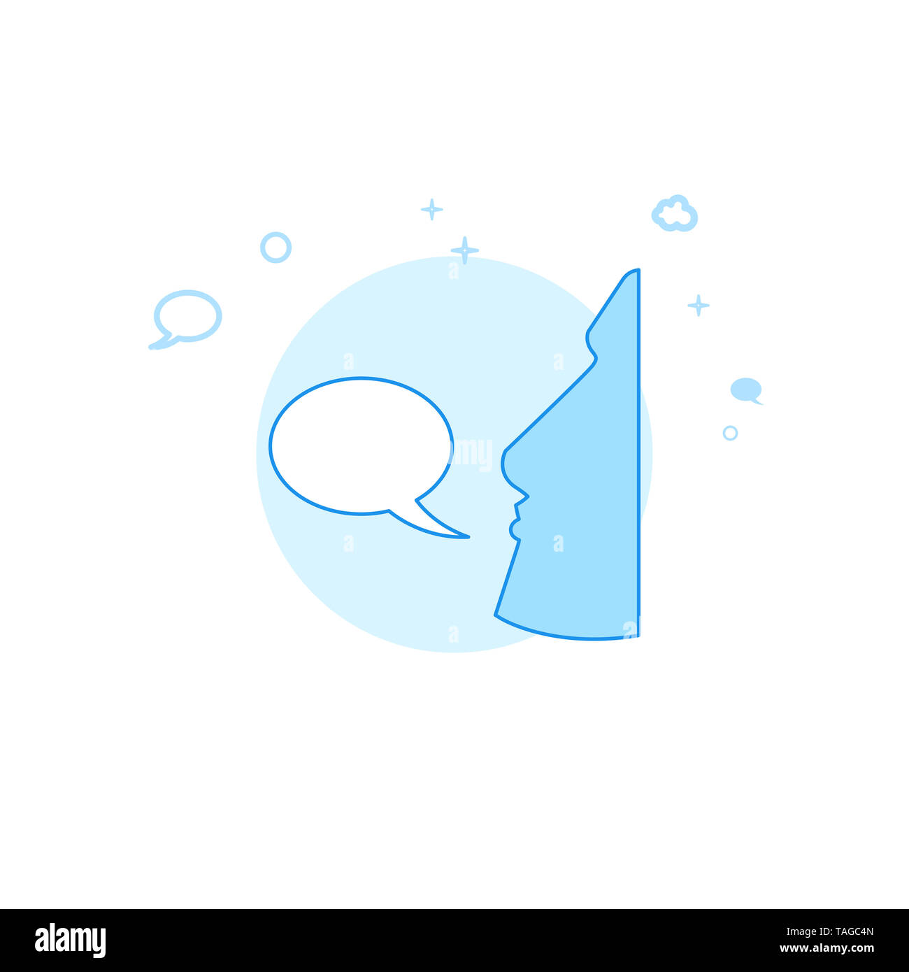 Quotation, Quote, Saying Flat Icon. Dialogue and Communication ...