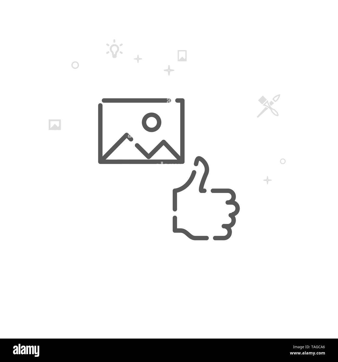 Design, Artwork Approved Line Icon. Art, Design and Creativity Symbol ...