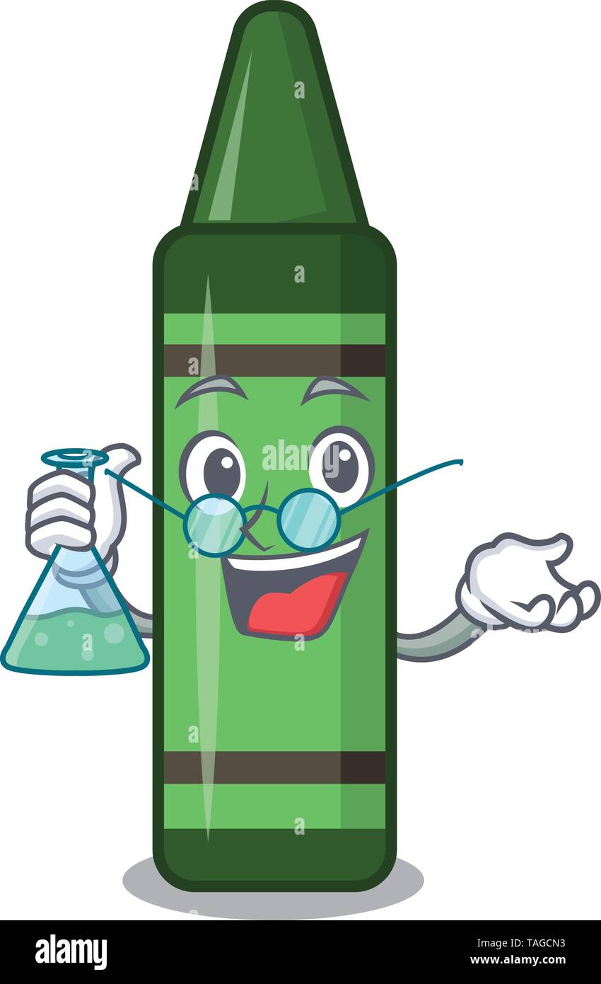 Professor green crayon isolated in the cartoon Stock Vector Image & Art ...