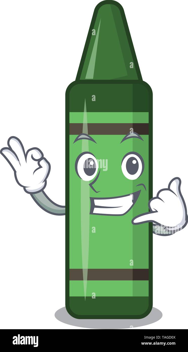 Call me green crayons in the cartoon gutters Stock Vector Image & Art ...