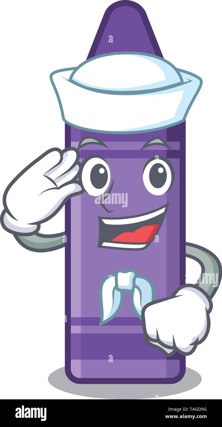 Sailor purple crayon above the cartoon book Stock Vector Image & Art ...