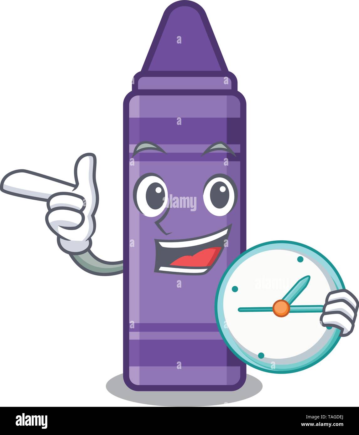 Purple clock hourglass Stock Vector Images - Alamy