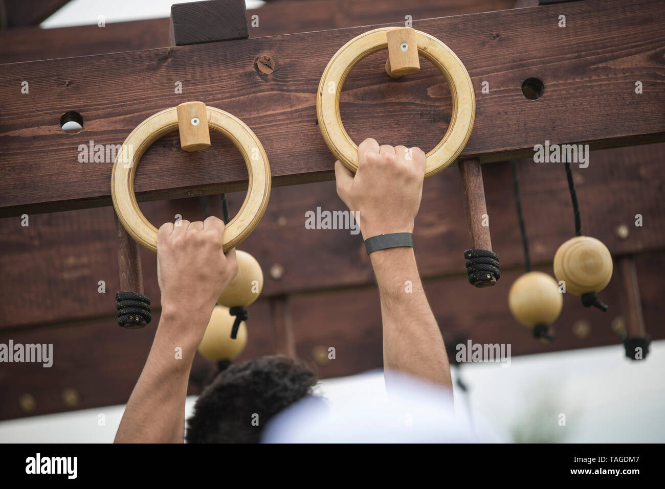 Gymnastics rings hi-res stock photography and images - Alamy
