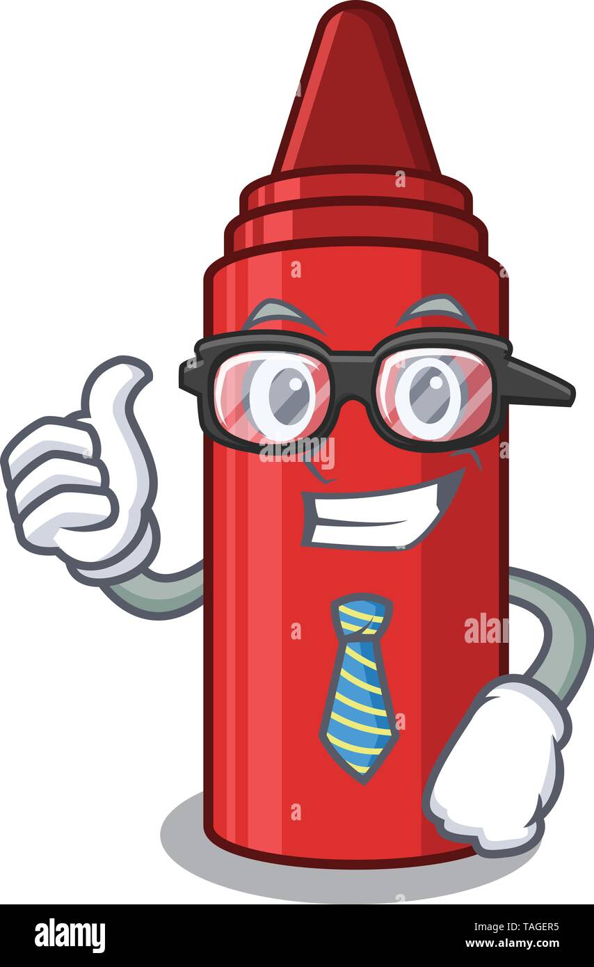Businessman red crayon in the character shape Stock Vector Image & Art ...