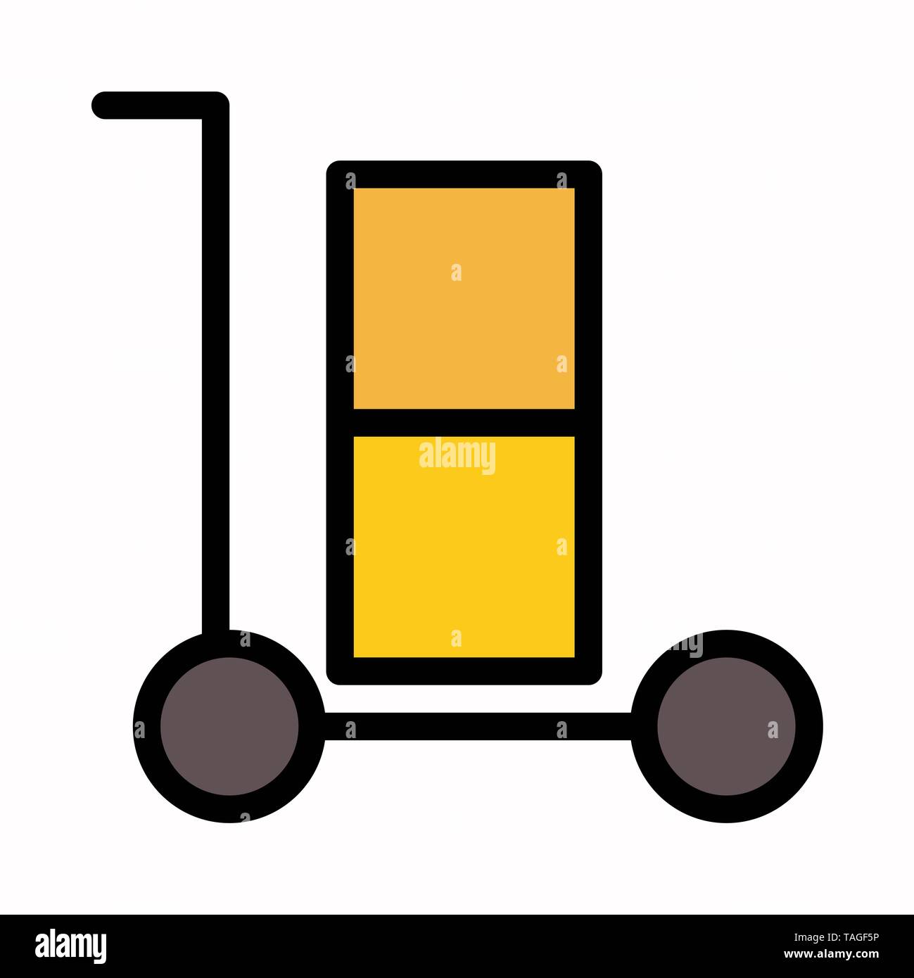 Shopping Cart icon vector, Flat icon shop cart symbol Stock Photo - Alamy