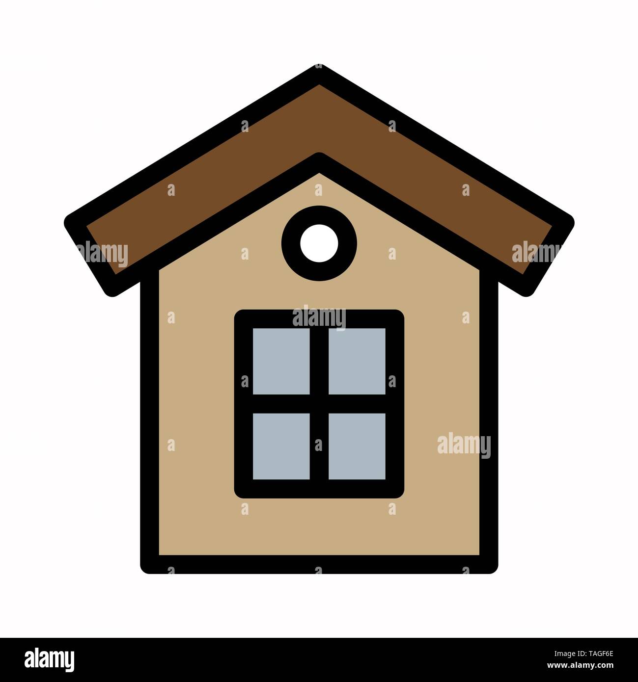 home icon vector logo or illustration Stock Photo - Alamy