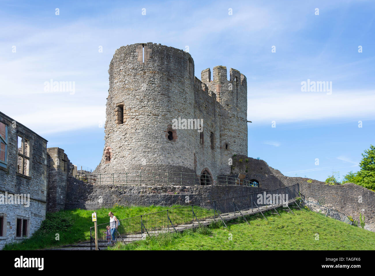 The Keep inside Dudley Castle, Castle Hill, Dudley, West Midlands ...