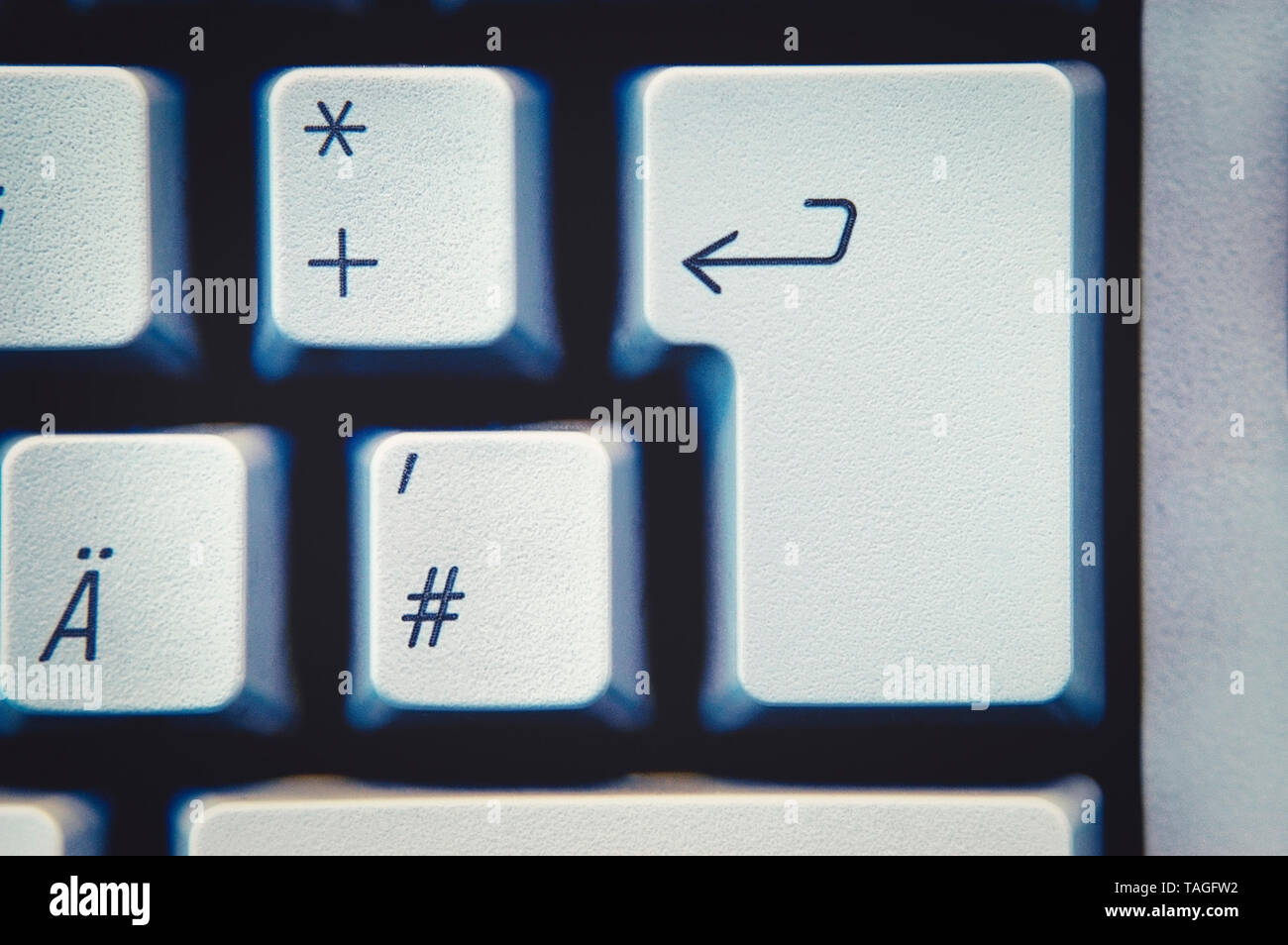 The Enter Keyboard Key Stock Photo - Alamy
