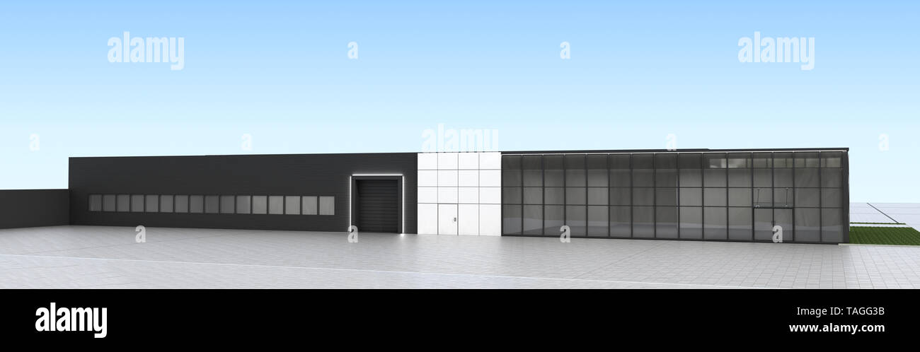 3d render exterior mall, exterior visualization, 3D illustration Stock ...