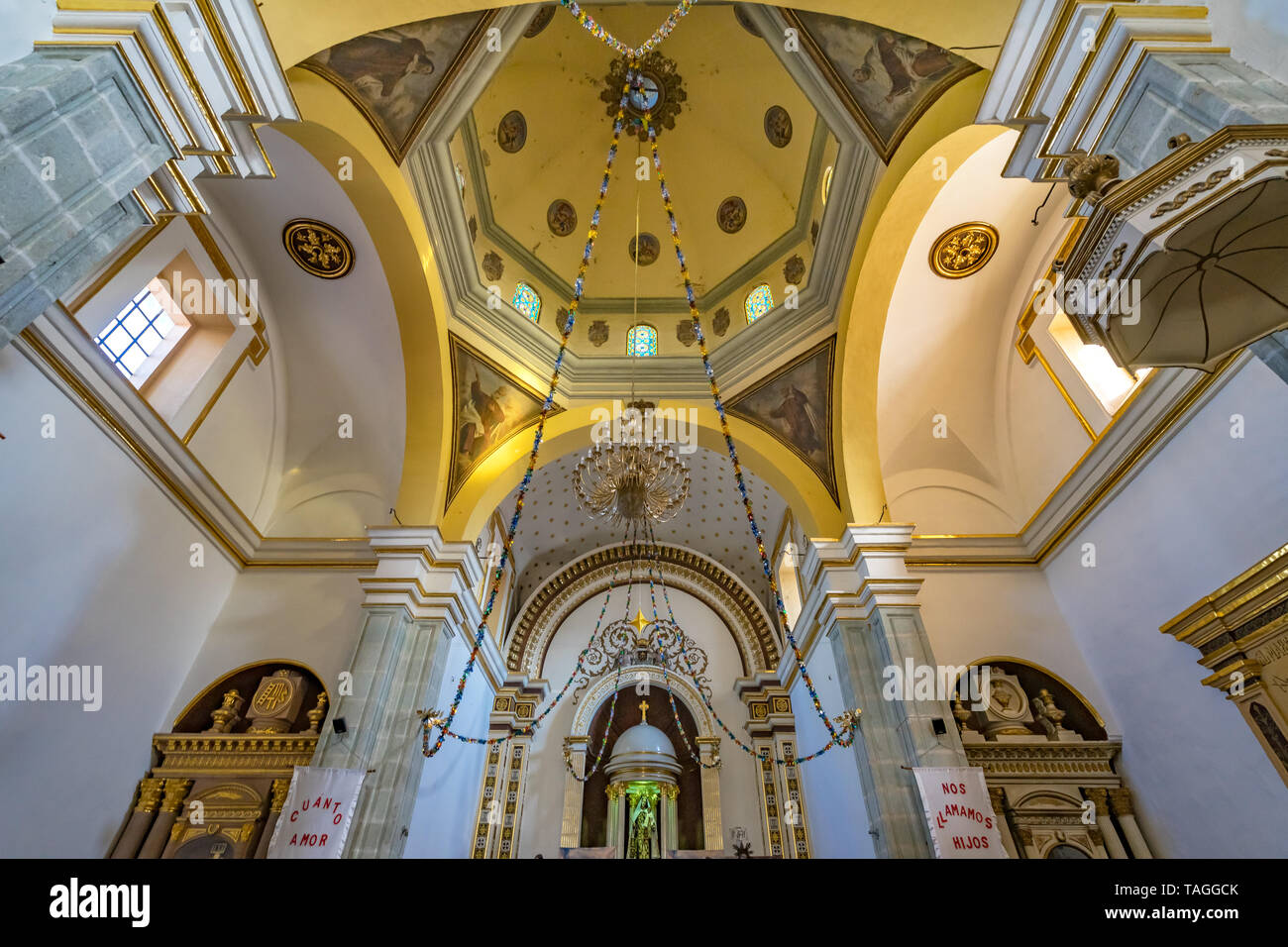 Altar Dome Temple Convent Carmen Alto Church Oaxaca Juarez Mexico ...