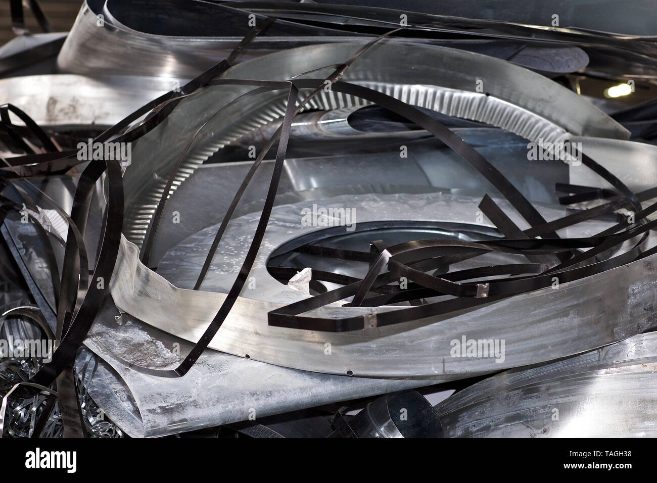 Scrap metal and waste of ferrous metals, Russia Stock Photo - Alamy