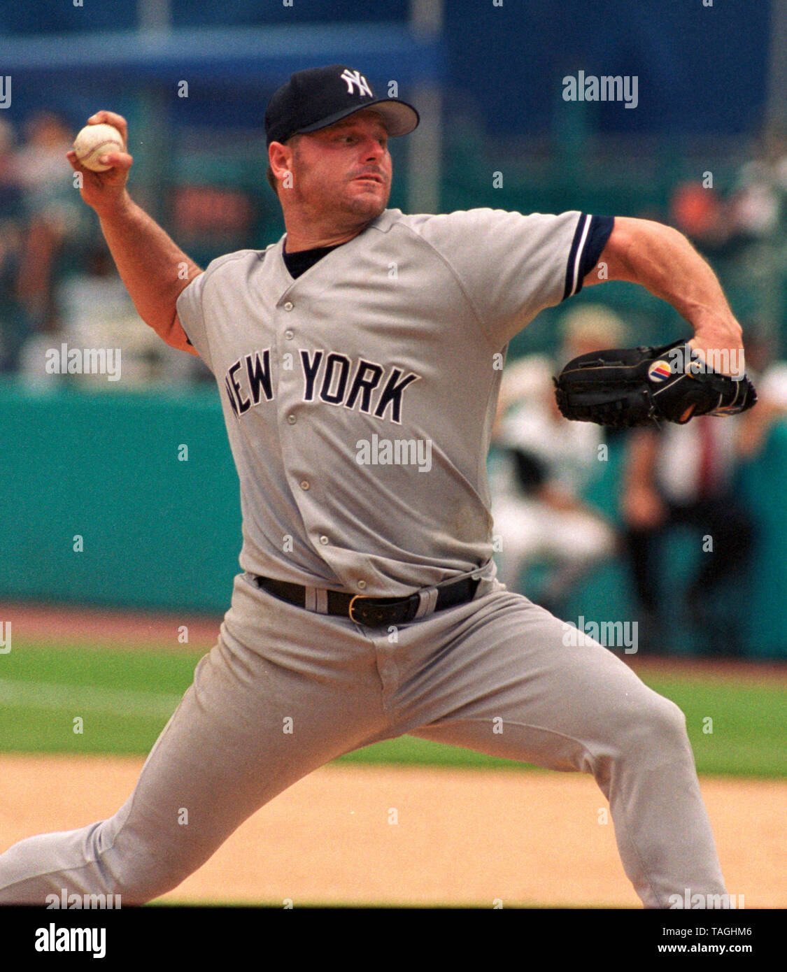 New York Yankee pitcher Roger Clemens during a game with the Florida ...