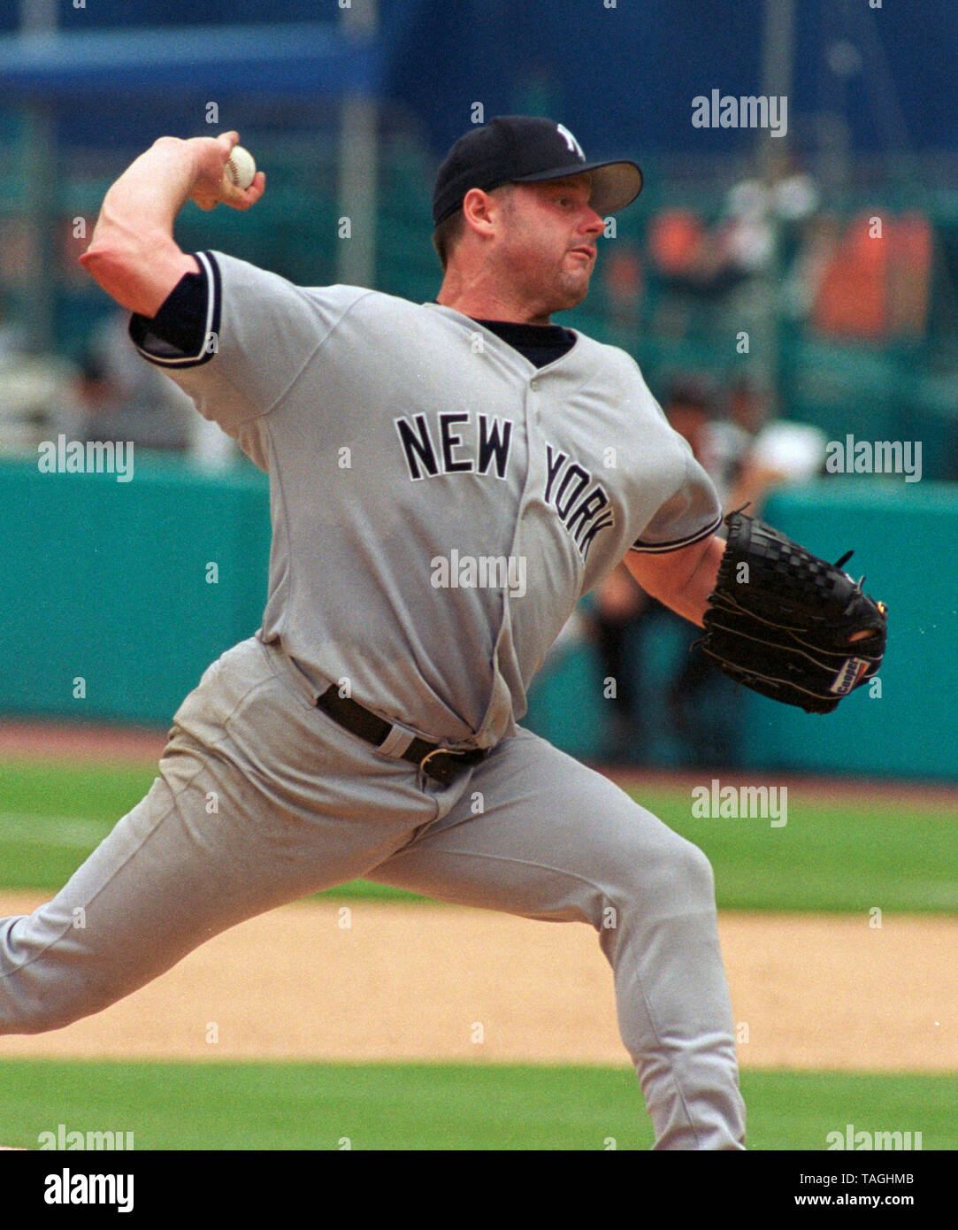 New York Yankee pitcher Roger Clemens during a game with the Florida ...