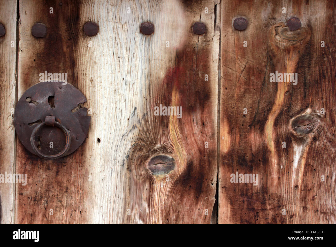 old weathered wooden door Stock Photo - Alamy