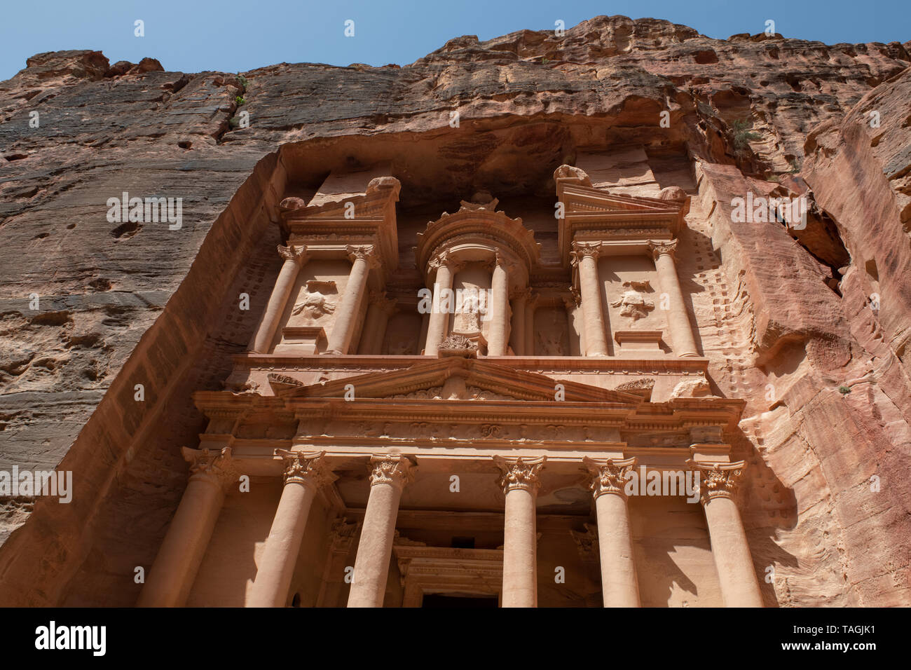 Jordan, Petra (UNESCO) The Treasury (aka Al Khazna) located at the end ...