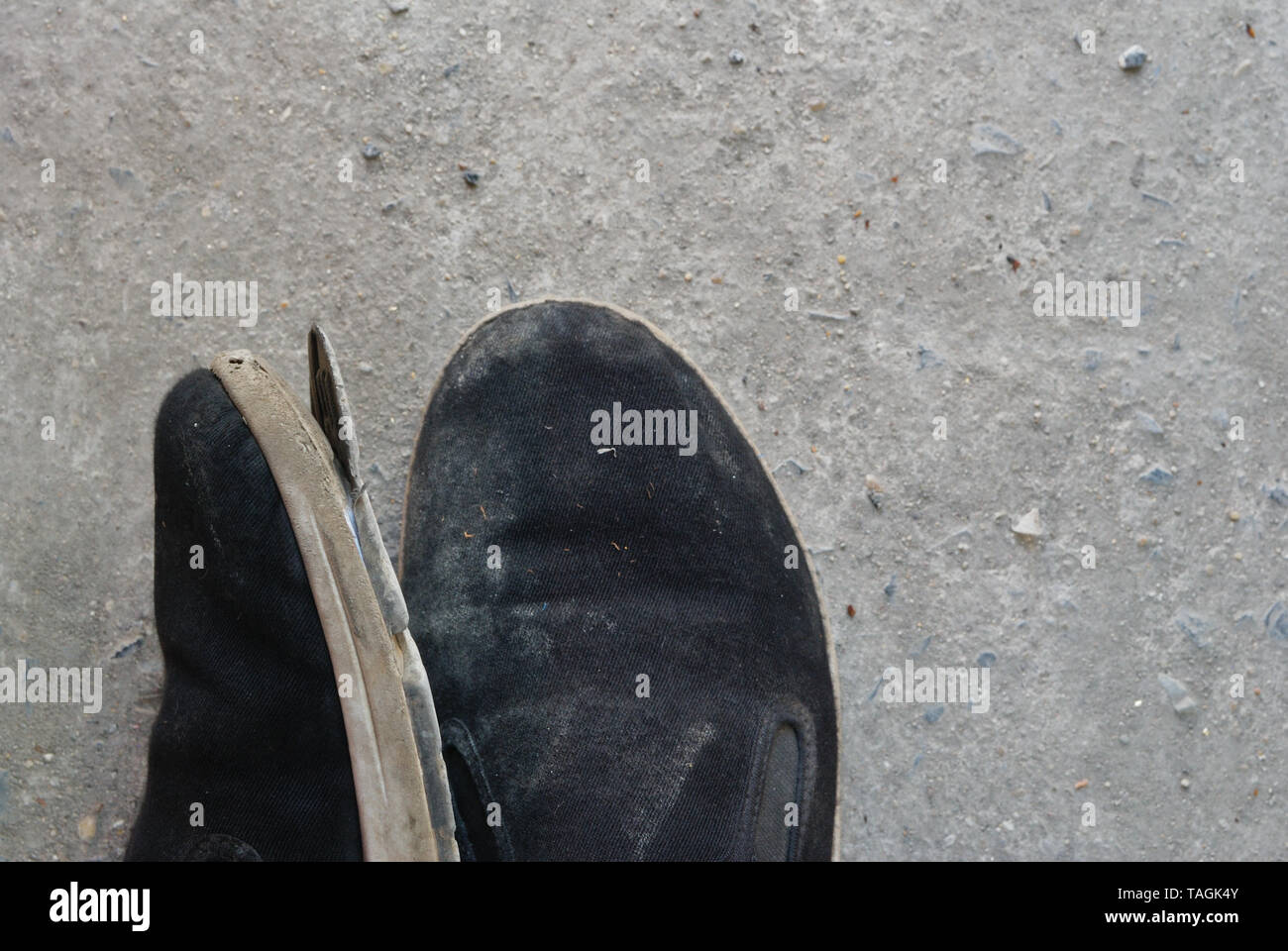 Old destroyed shoe hi-res stock photography and images - Alamy