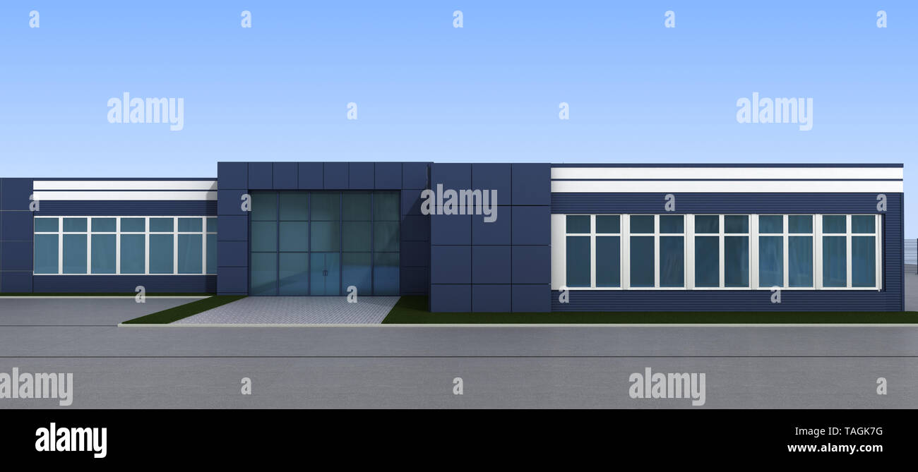 3d render exterior mall, exterior visualization, 3D illustration Stock ...