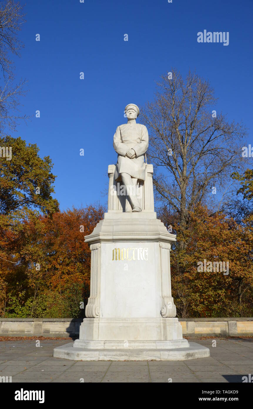 Statue of Helmuth von Moltke in Berlin Stock Photo - Alamy