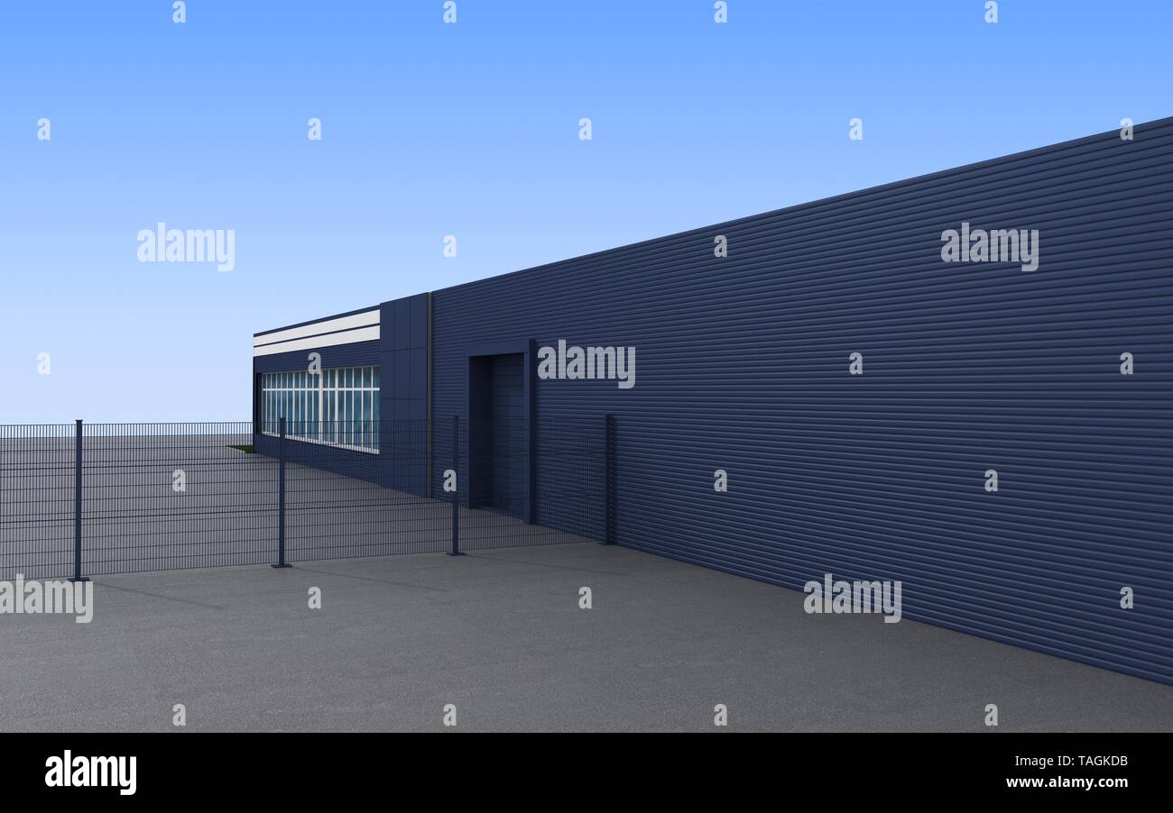 3d render exterior mall, exterior visualization, 3D illustration Stock ...