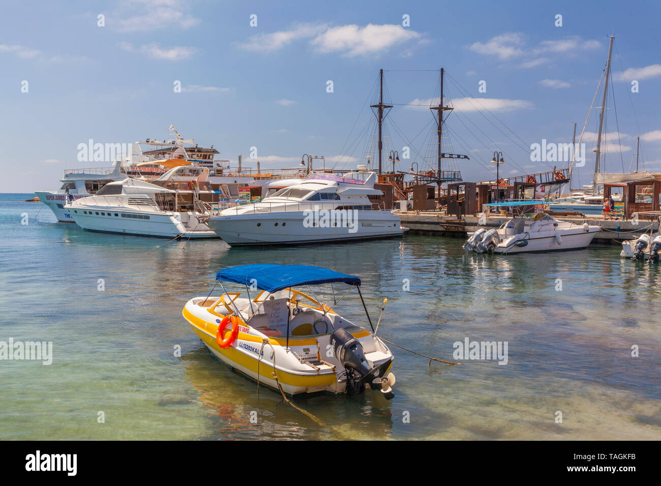 Paphos Harbour, Paphos, Cyprus, Europe Stock Photo - Alamy