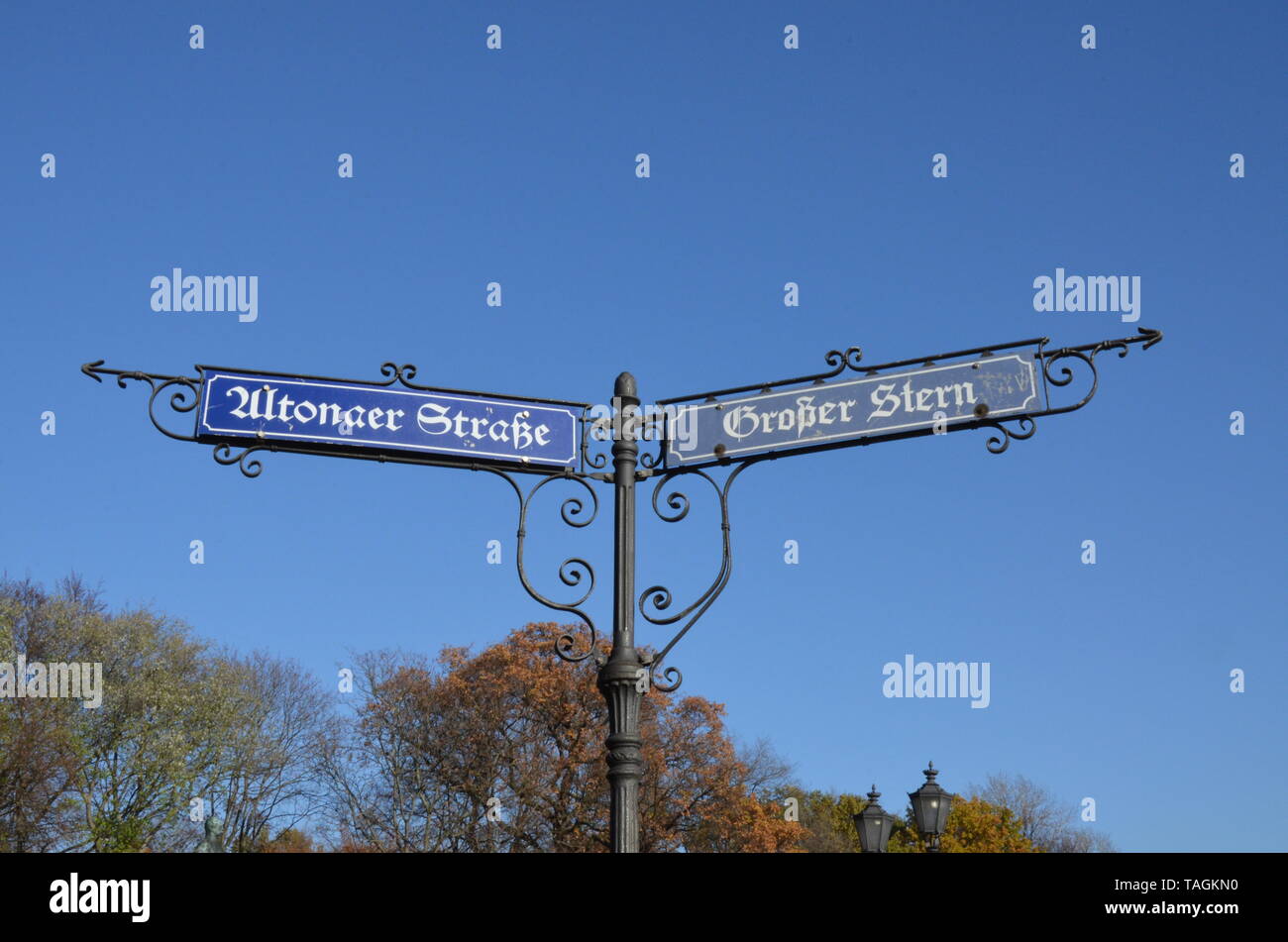 Berlin street sign, Germany Stock Photo - Alamy
