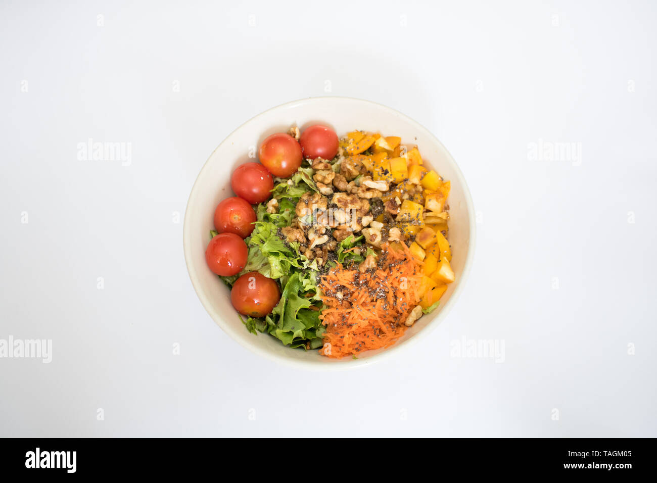 Ideal fast breaking meal made from different vegetables and right fats ...