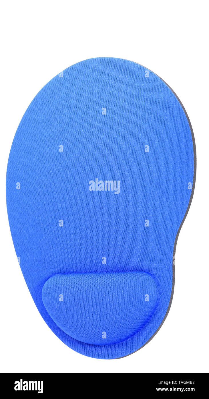 blue Mouse Pad isolated on white background Stock Photo - Alamy