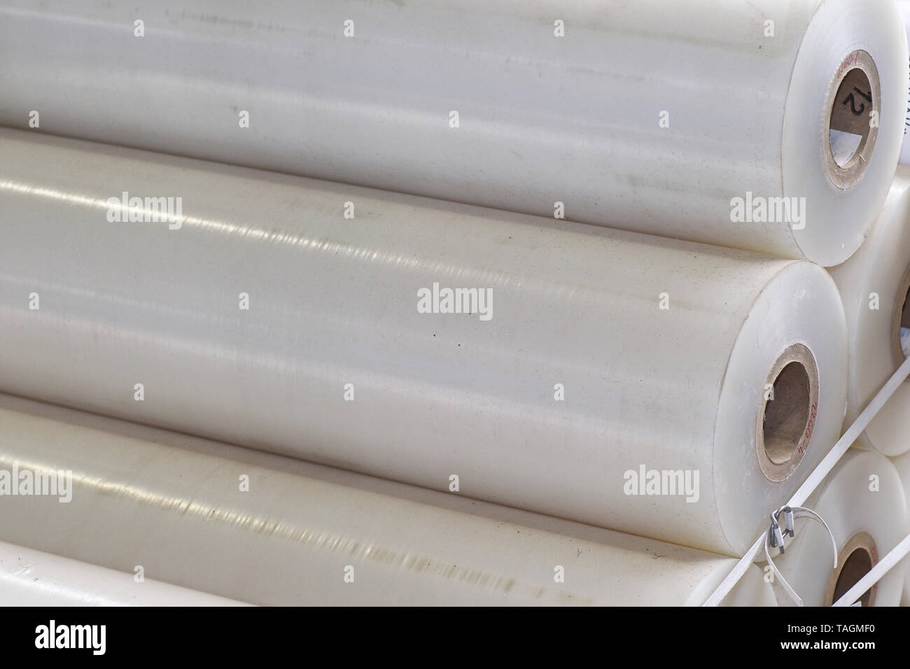 Polymer film rolls for metal sheet coating, Russia Stock Photo - Alamy