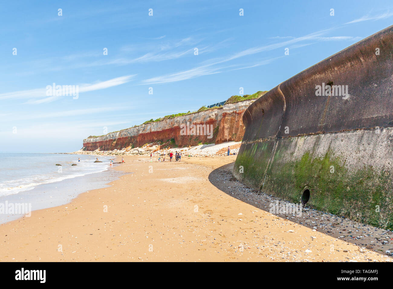 North norfolk erosion coast sea wall hi-res stock photography and ...