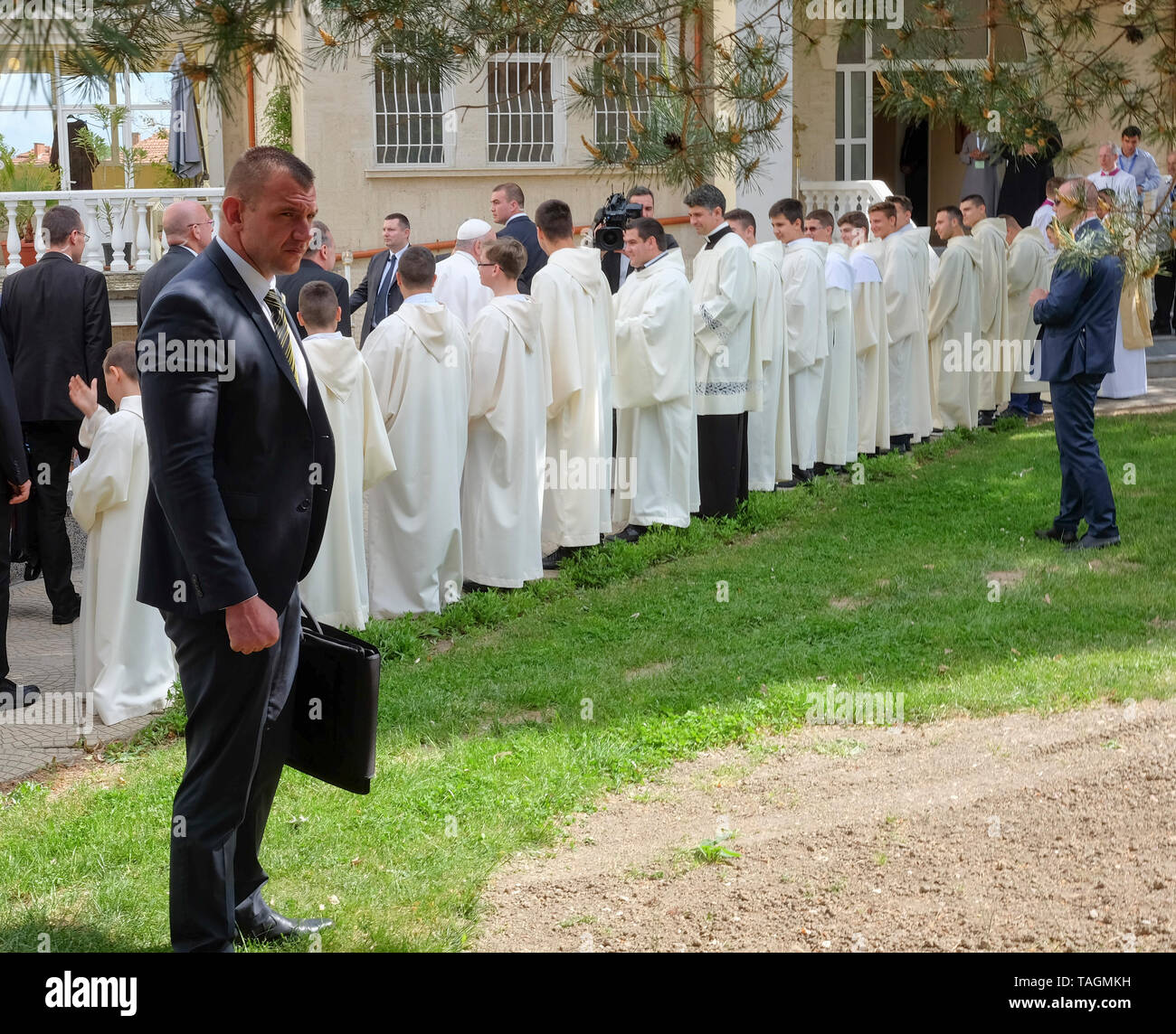 Pope Francis visit in Bulgarian town of Rakovski Stock Photo - Alamy