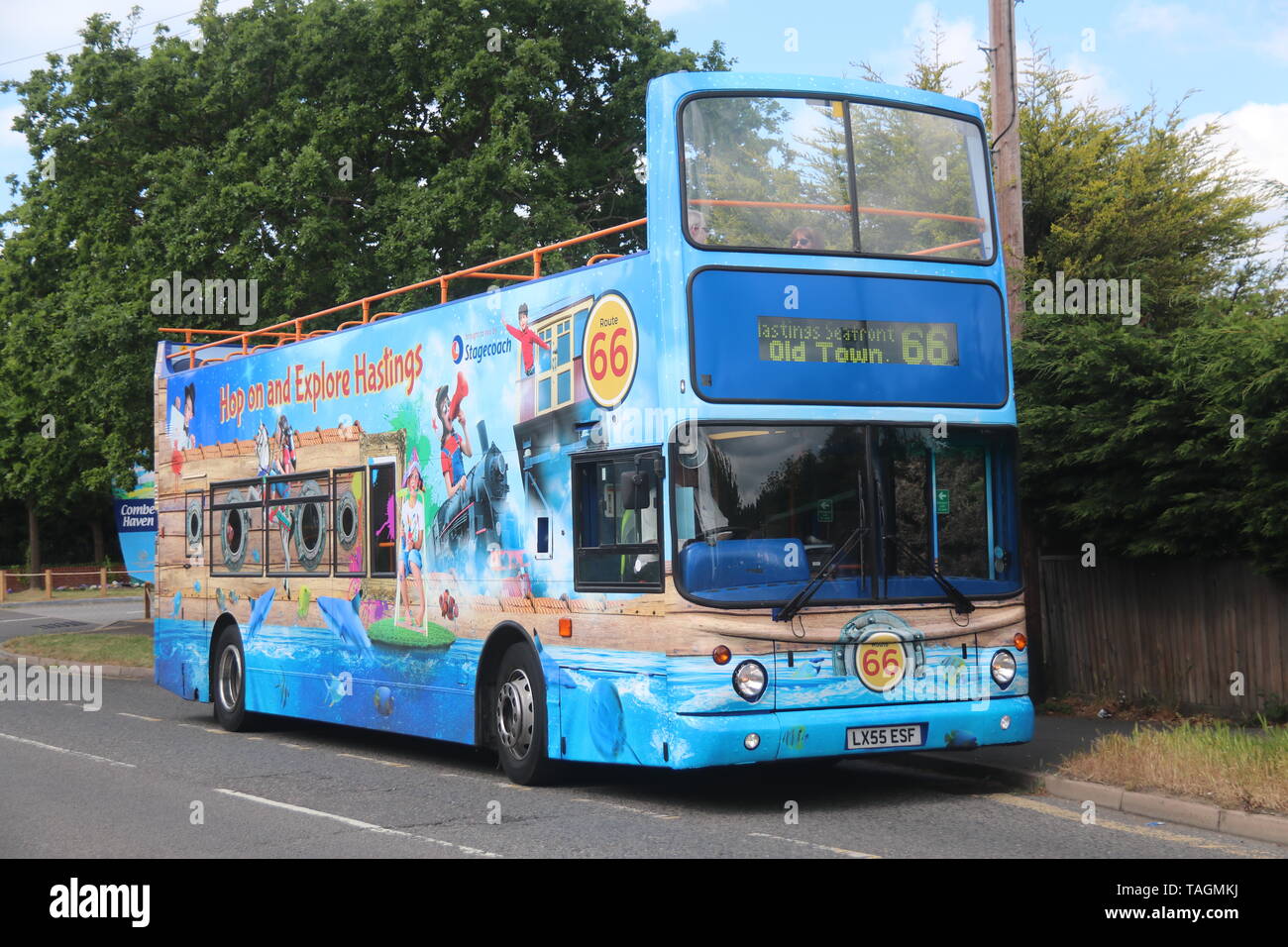 AN OPEN TOP DENNIS TRIDENT BUS OF STAGECOACH SOUTH EAST IN THE POPULAR ...