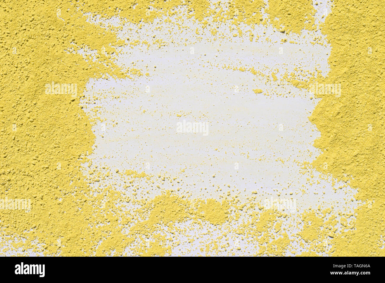 yellow color powder pigment art texture background macro Stock Photo ...