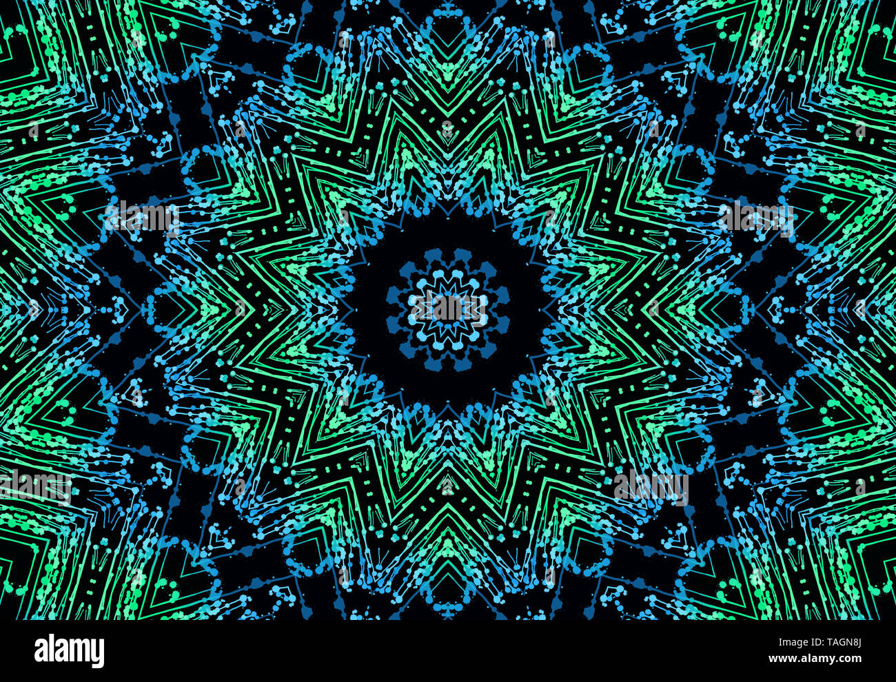 Black background with abstract color pattern Stock Photo - Alamy