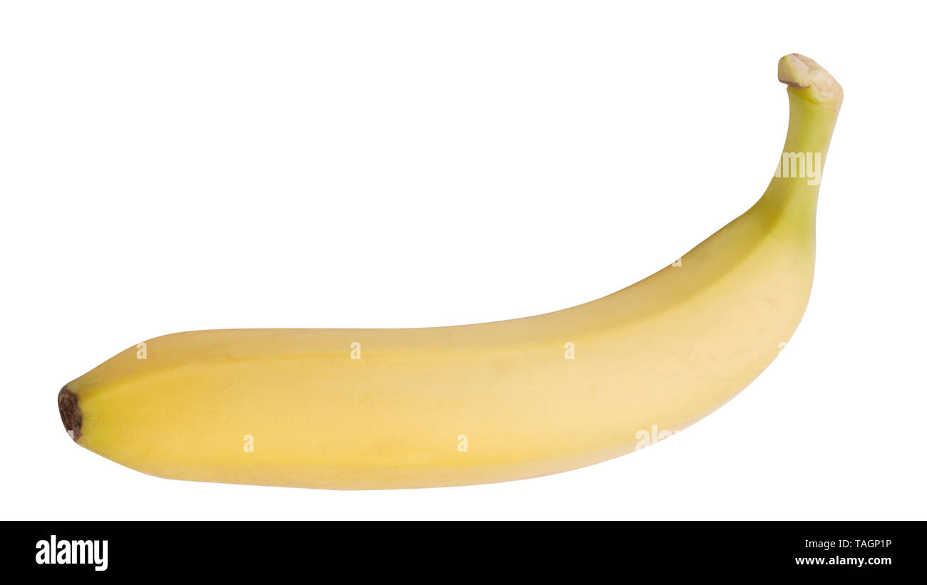 Yellow Banana Isolated Stock Photo - Alamy