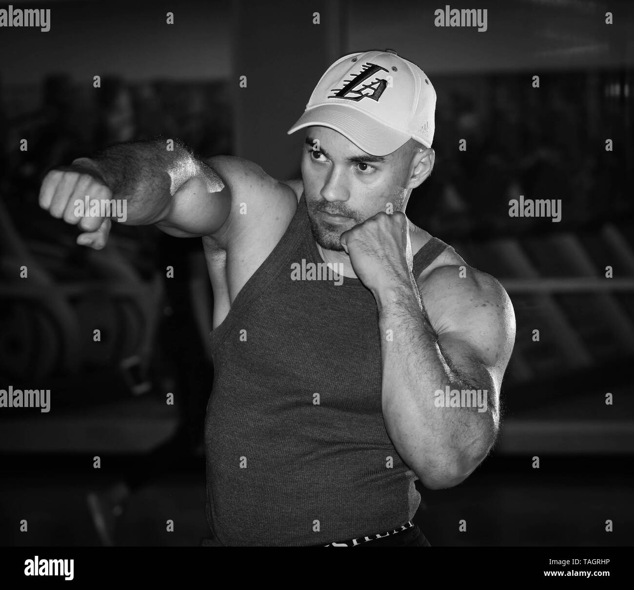 Gymshark models hi-res stock photography and images - Alamy