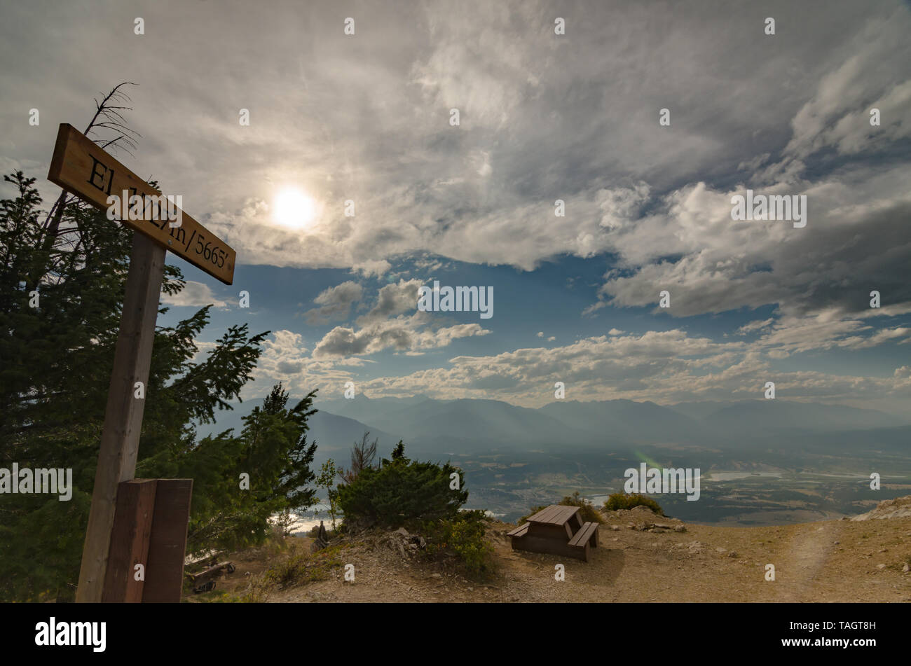 Mountain elevation sign hi-res stock photography and images - Alamy