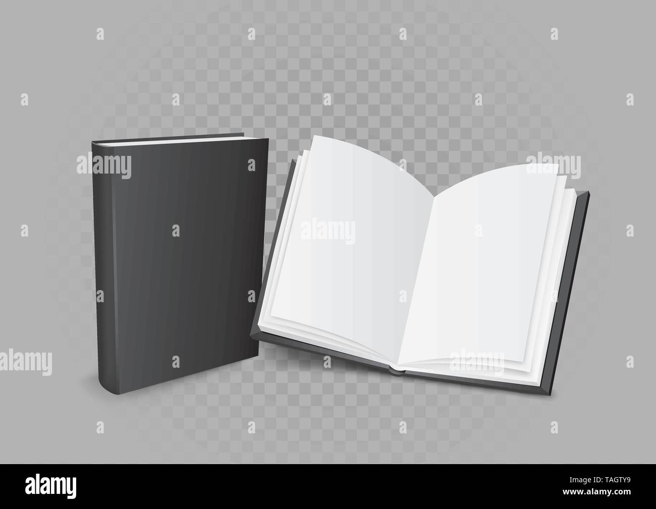 Opened book catalog blank Stock Vector Images - Alamy