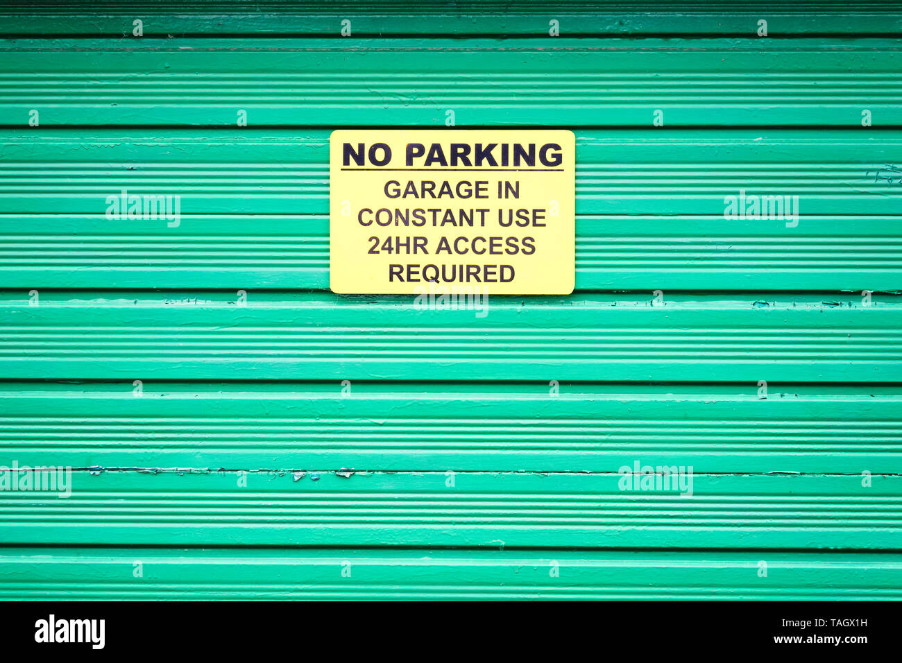 Roller shutter door sign hi-res stock photography and images - Alamy