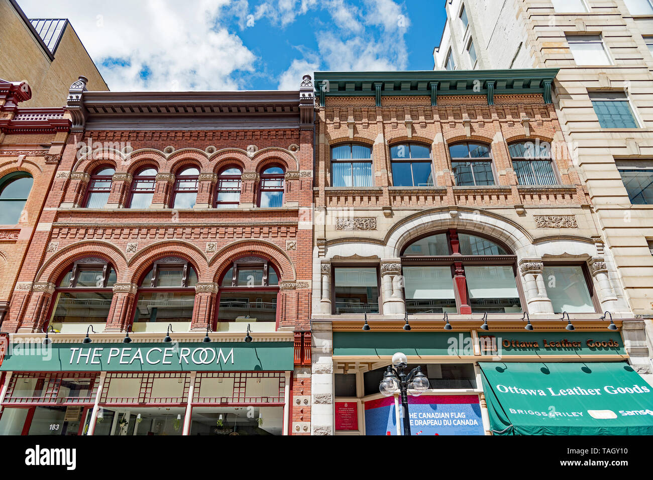 Building Facades on Sparks Street Mall, Ottawa, Canada Stock Photo - Alamy