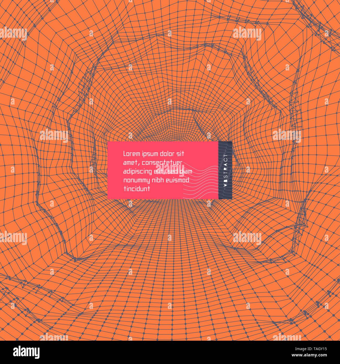 Lattice Structure Science Or Technology Background 3d Grid Surface
