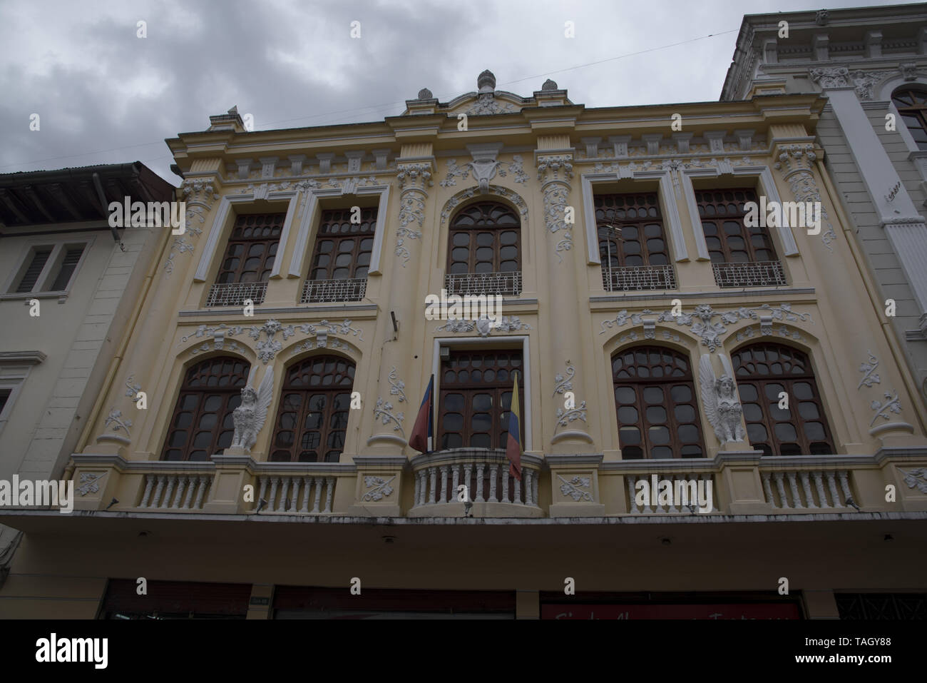 Built from 1534 on ruins of an Inca city the historical district of ...