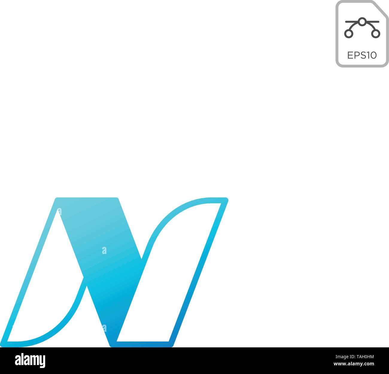 n logo geometric initial symbol vector design isolated Stock Vector ...
