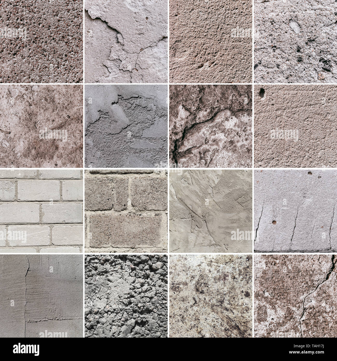 set abstract backgrounds of concrete texture closeup Stock Photo - Alamy