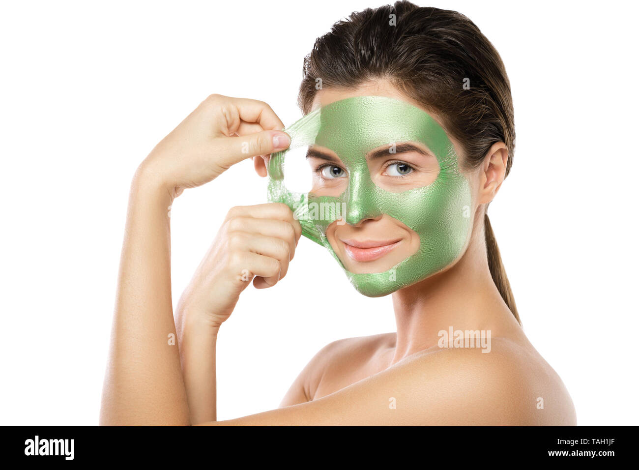 Woman with pimples smile hi-res stock photography and images - Alamy