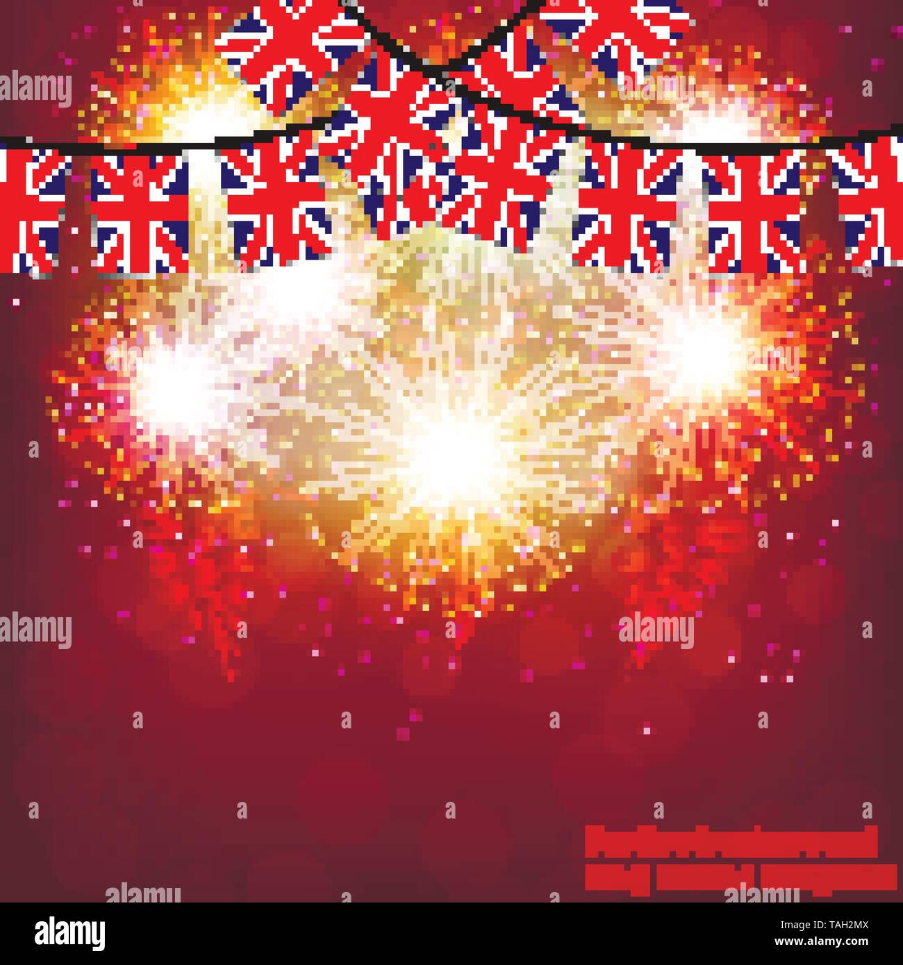 London celebration flags Stock Vector Images - Alamy