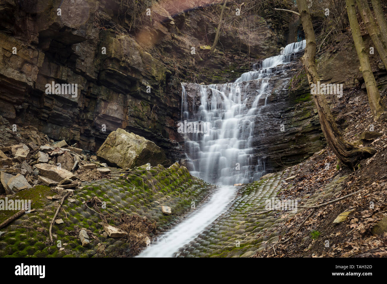 Waterfall ravine in canada hi-res stock photography and images - Alamy