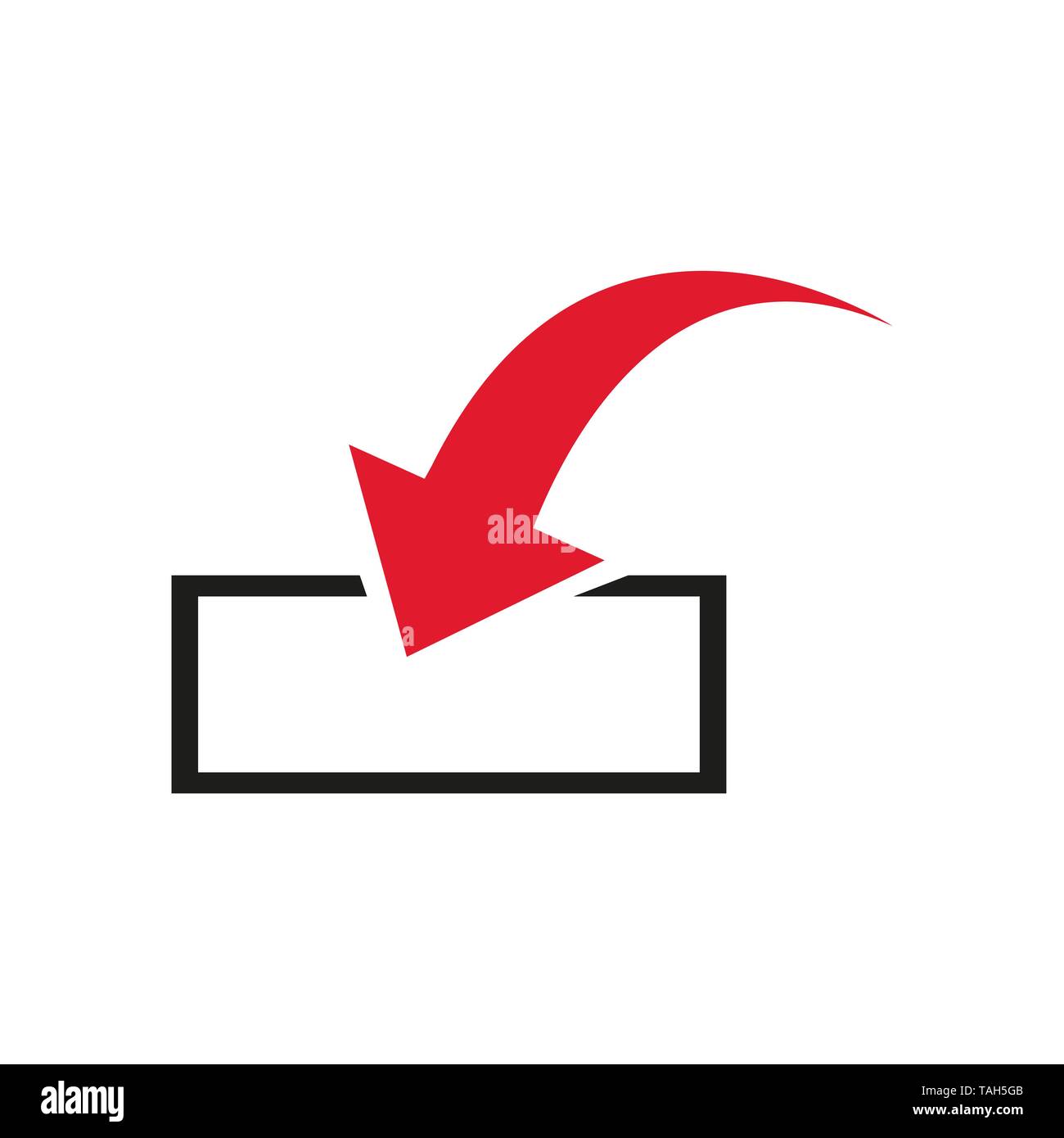 Download icon. Upload, Load sign, symbol. Vector illustration. Flat ...
